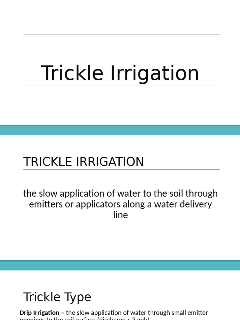Trickle Irrigation 2023 | PDF