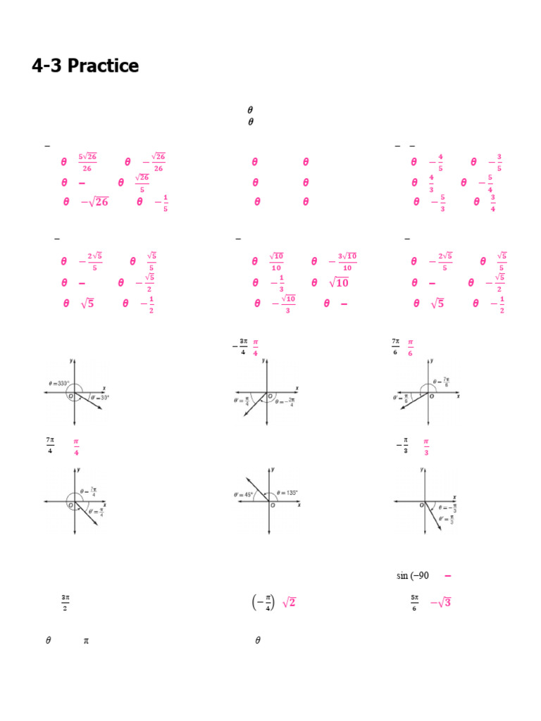 4.3 Practice Answers | PDF