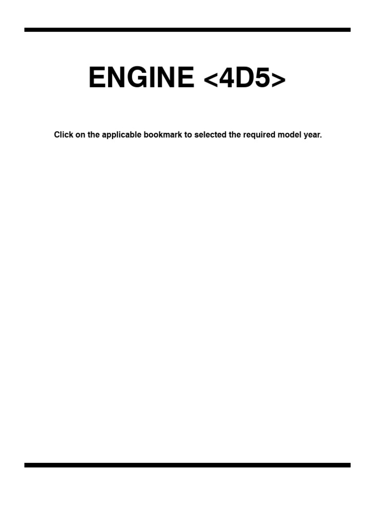 Engine 4D5 - 11B | PDF