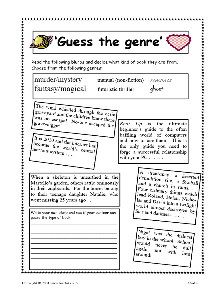 2098 Guess The Genre | PDF