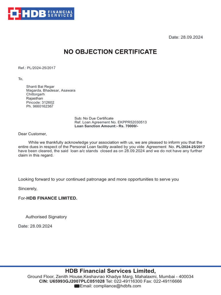 Shanti Bai HDB | PDF