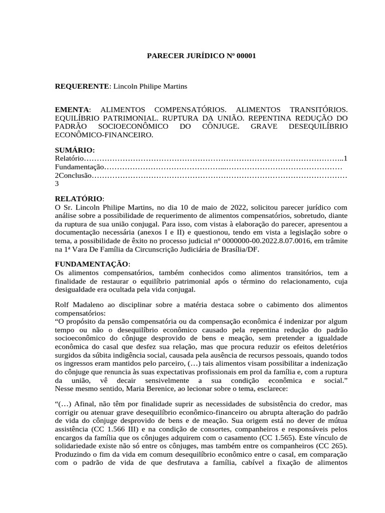 Modelo Parecer Juridico | PDF
