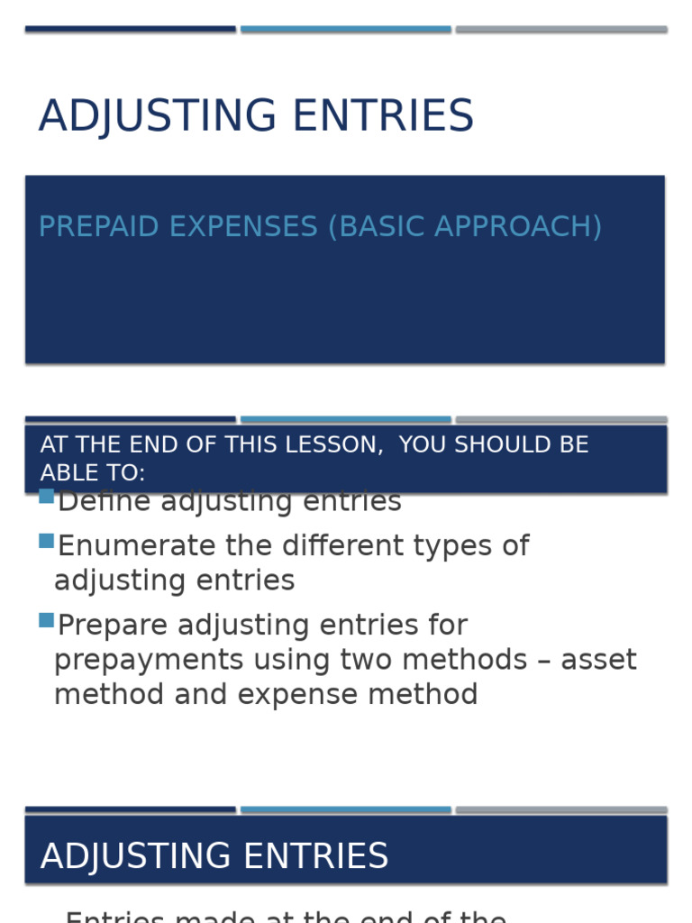 Adjusting Entries | PDF