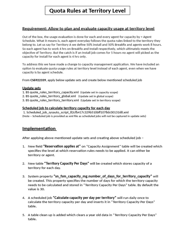 Doc-Quota Usage Rules at Territory Level | PDF