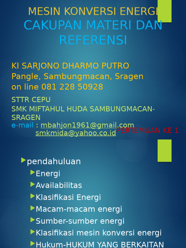 Mke-01 Cakupan Materi | PDF