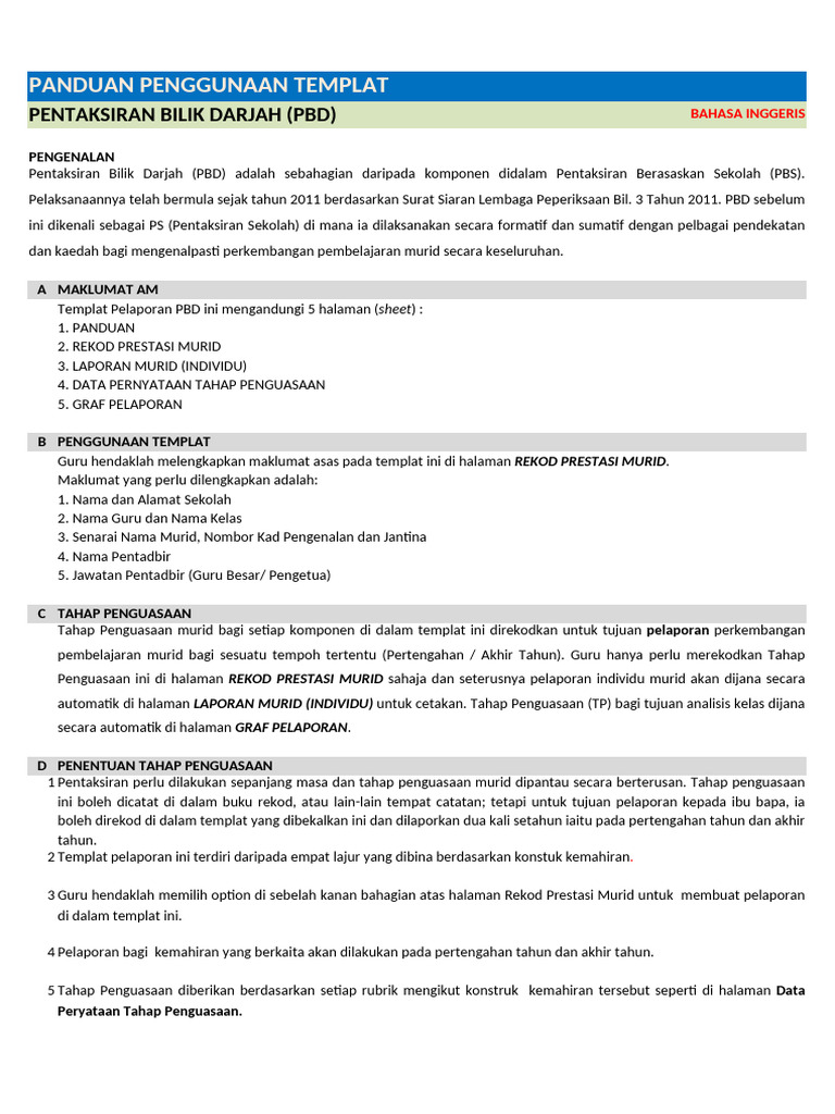 PBD 2 Mutiara Bahasa Inggeris | PDF