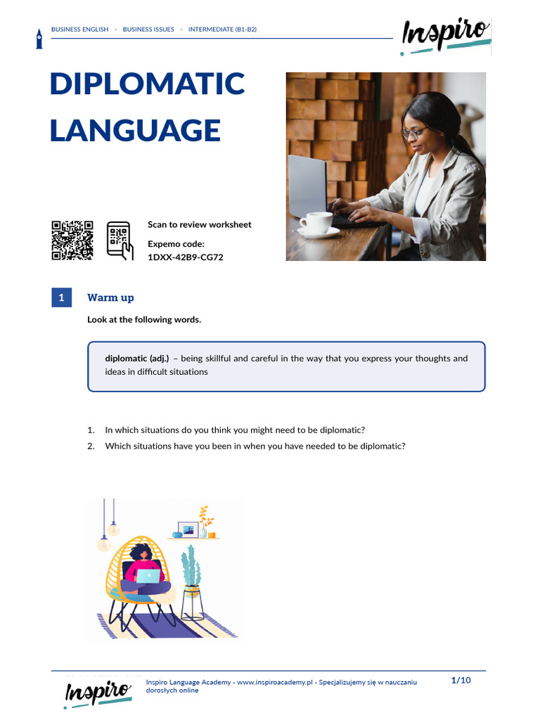 Diplomatic Language British English Teacher | PDF