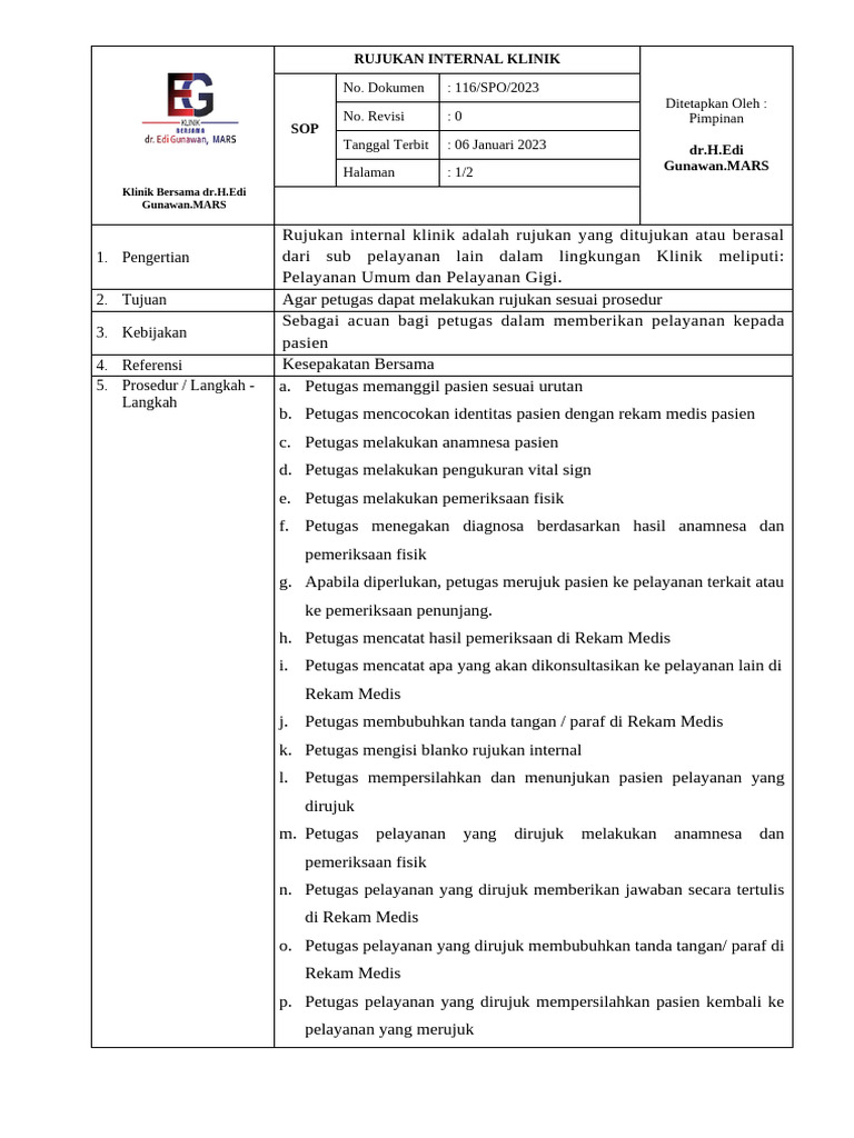 3.11.1.1.spo Rujukan Internal | PDF