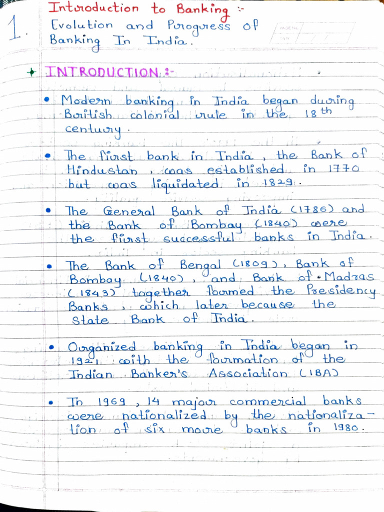 Intro To Banking | PDF