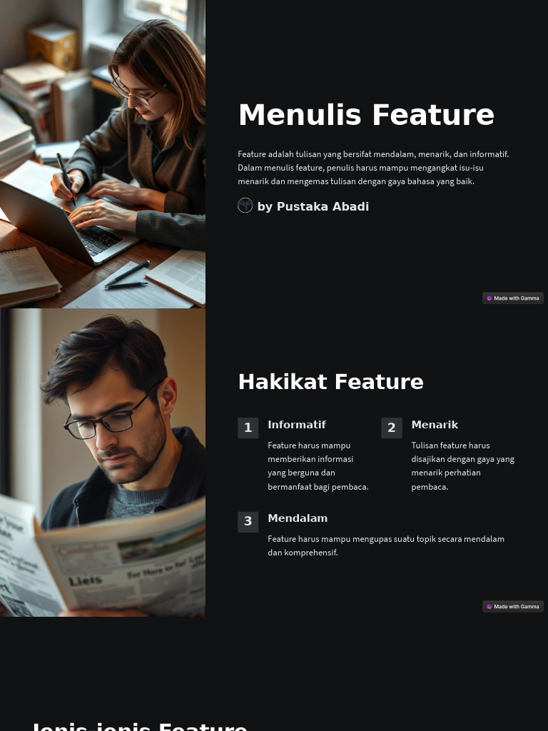 Menulis Feature | PDF | Career & Growth | General Fiction