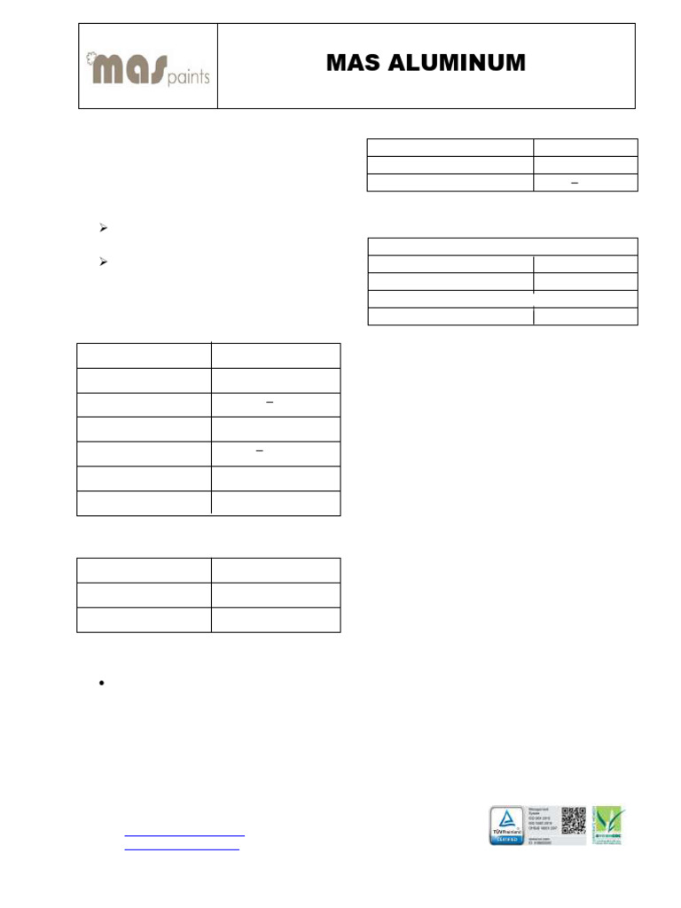 MAS-ALUMINUM-DATASHEET | PDF