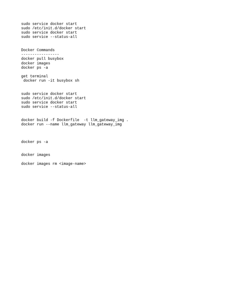 Docker Commands | PDF