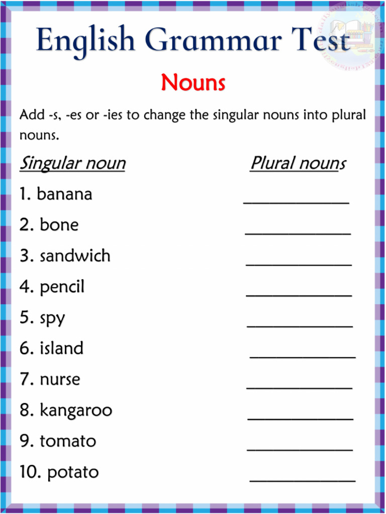 Grammar Test | PDF