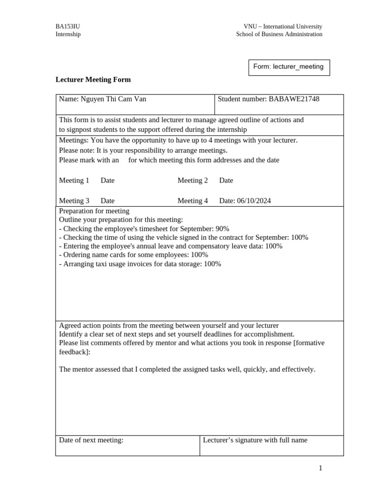 MOM Internship | PDF