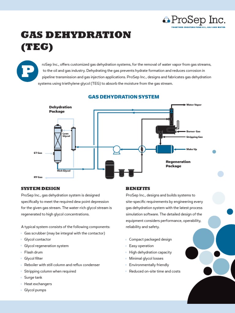 Gas Dehydration (TEG) | PDF | Heat Exchanger | Water