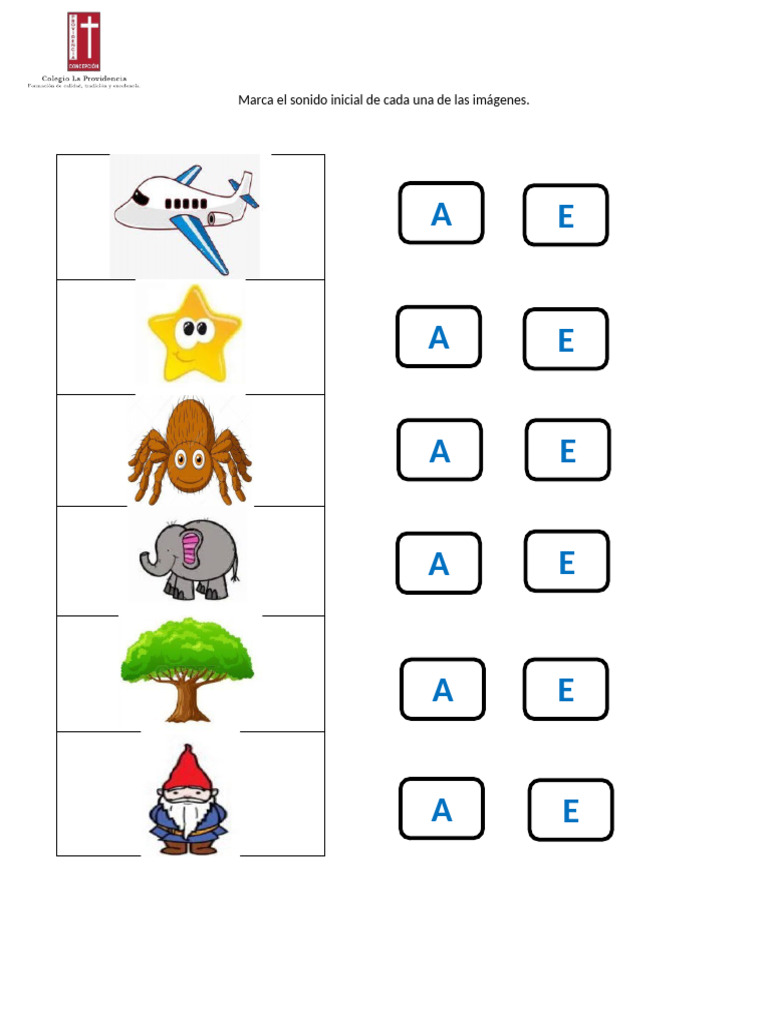 Sonido Inicial a E | PDF