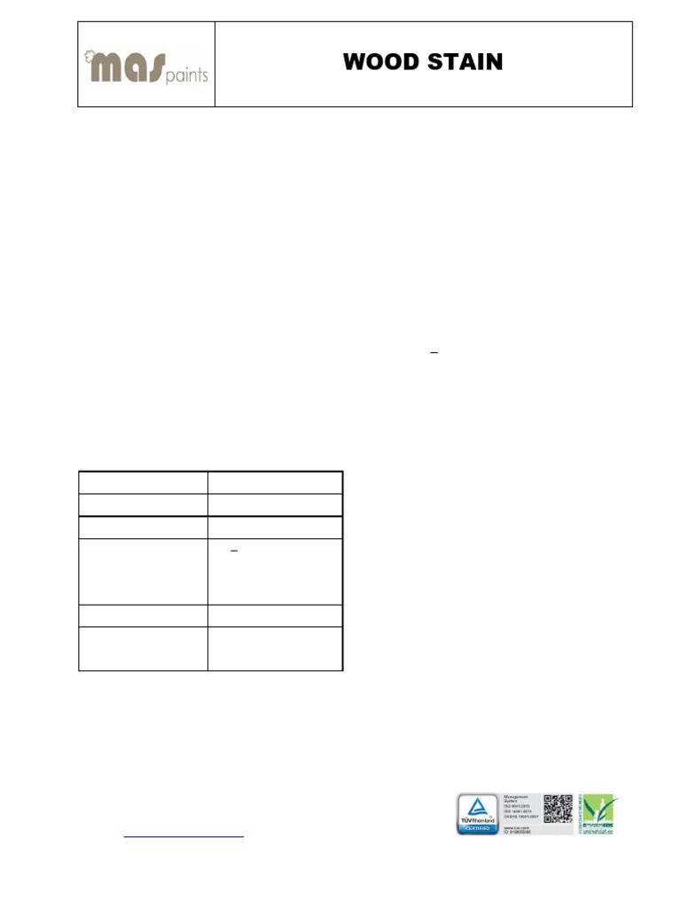 WOOD-STAIN-DATASHEET | PDF