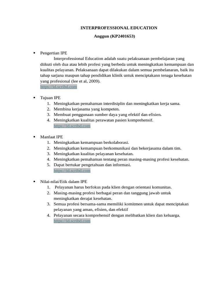 Rangkuman Materi IPE | PDF