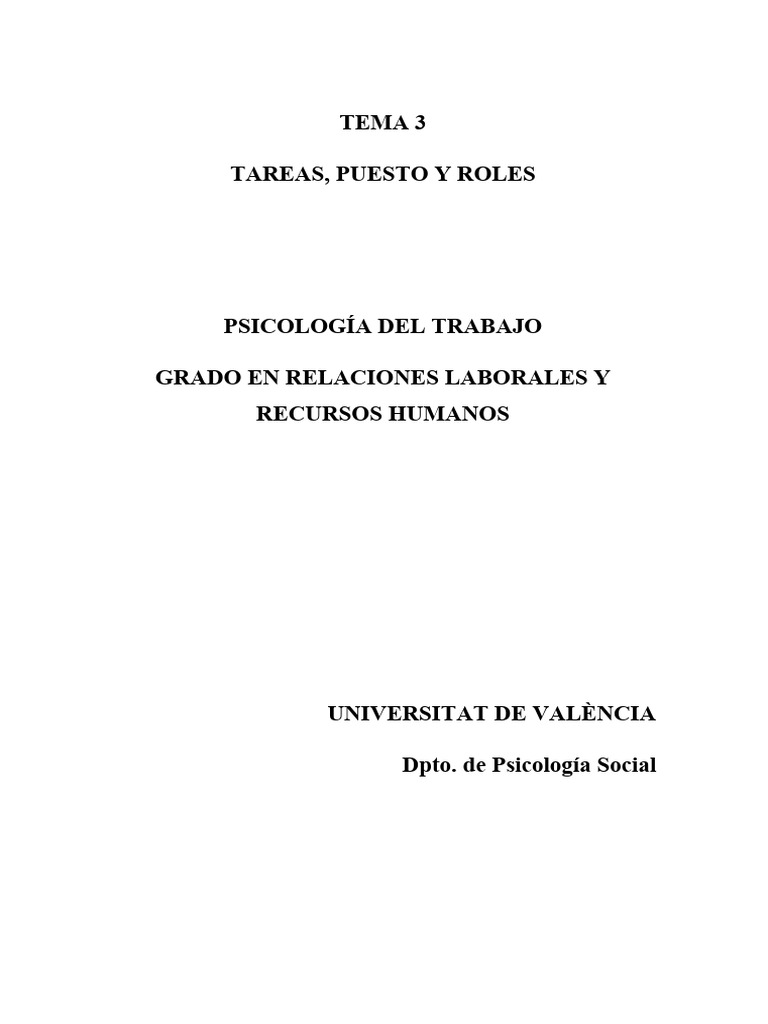 Tema 3 Tareas_puestos_roles PDF | PDF