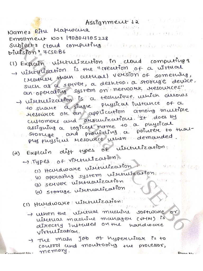 RM - CC Assignment 2 Answers | PDF