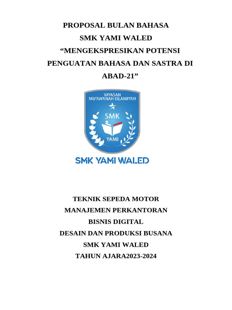 Proposal Bulan Bahasa | PDF