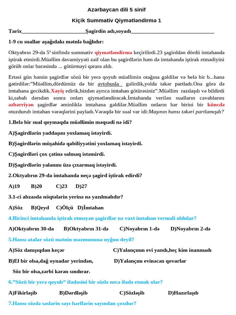 5_ci_sinif_azərbaycan_dili_ksq_1_2_3_4_5_6_BSQ_1_2_yeni_kstm | PDF