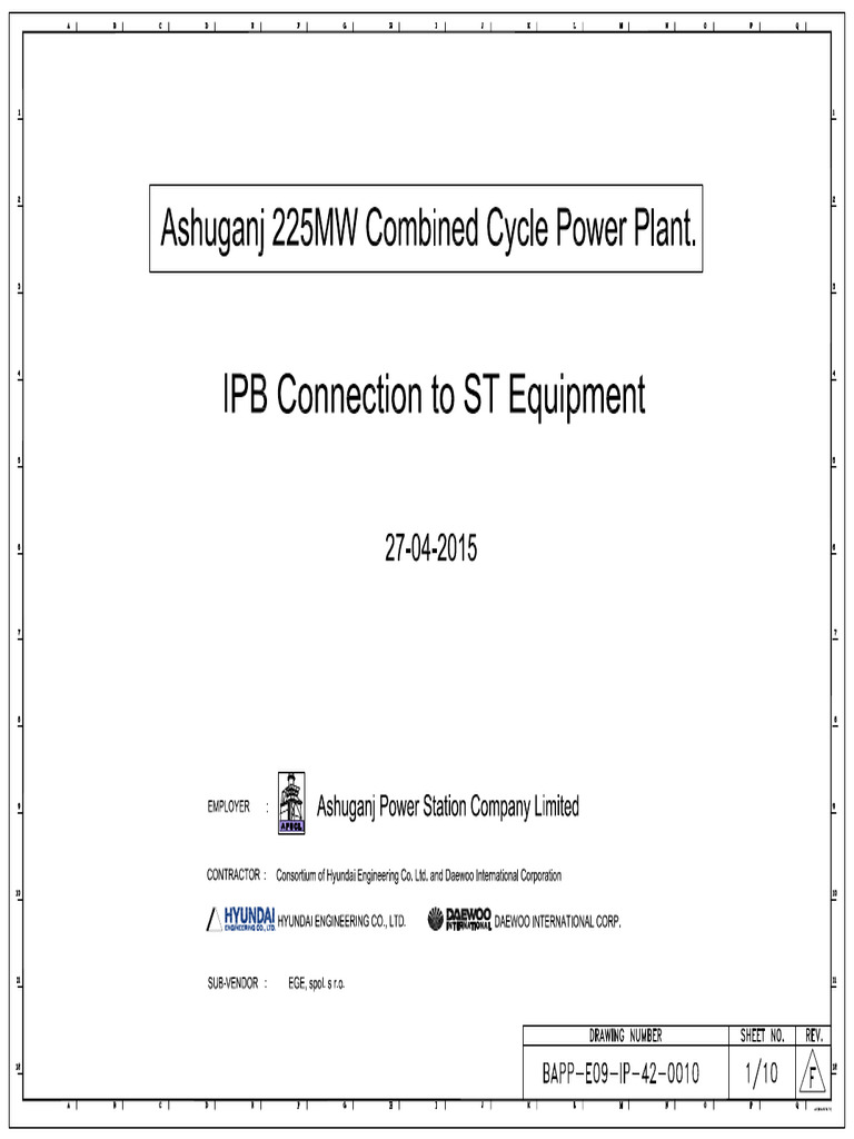 BAPP-E09-IP-42-0010 IPB Connection to ST Equipment | PDF