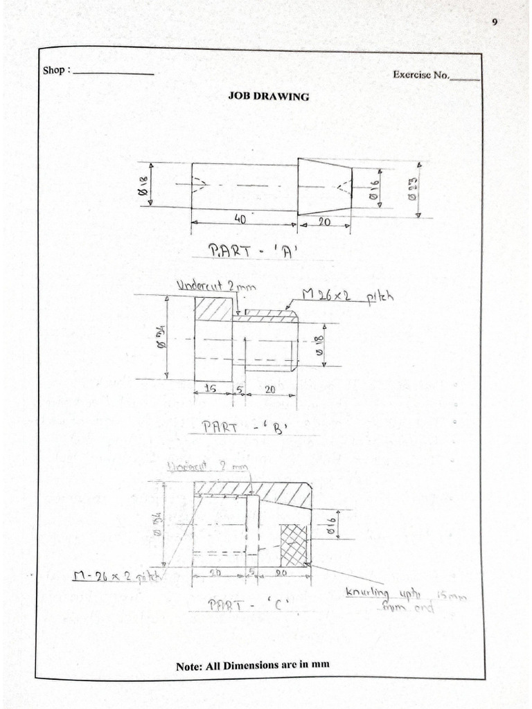 Workshop Manual (1st Practical) | PDF