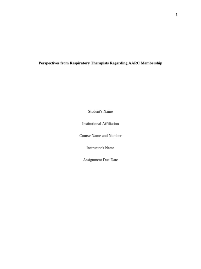 Assignment 1 RTs Members of The AARC | PDF