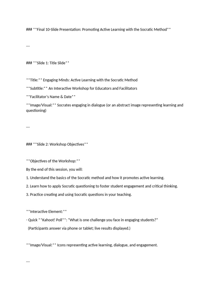 Socrates Method | PDF