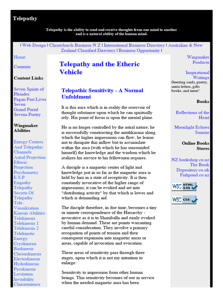 Telepathy | PDF