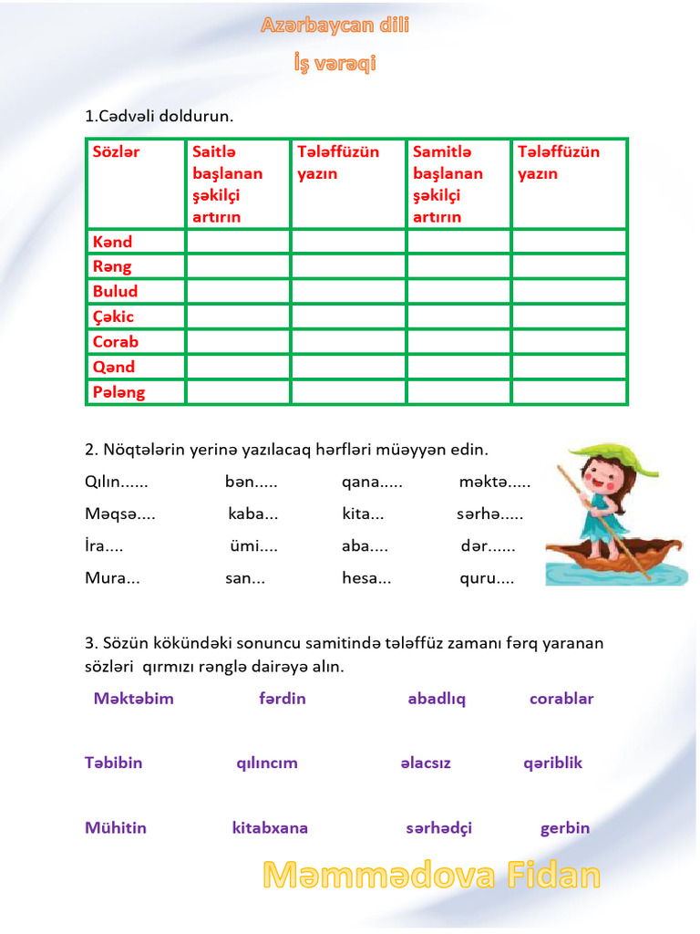 M.Fidan B, C, D, G Samitləri-2 | PDF