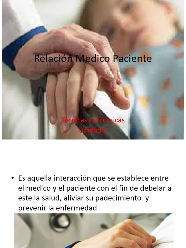 Relacion Medico Paciente PDF | PDF