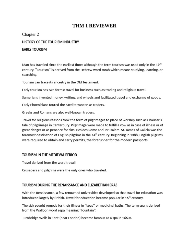 THM 1 REVIEWER Chapter 2 | PDF