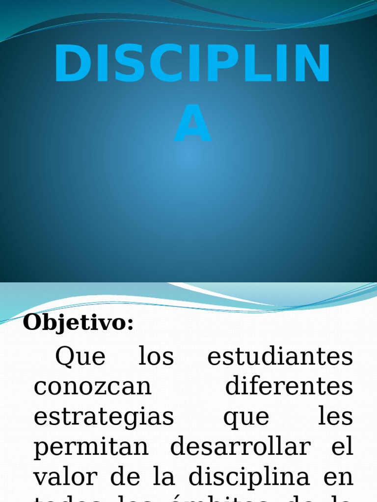 Que Es La Disciplina | PDF