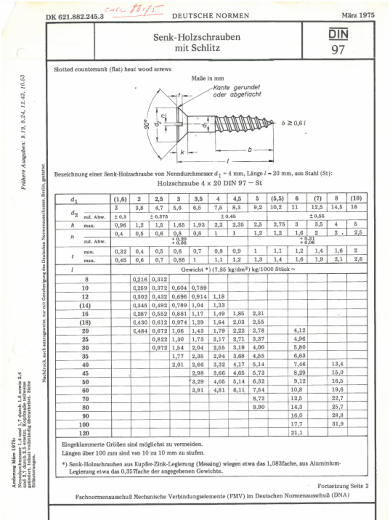 Din 97 | PDF