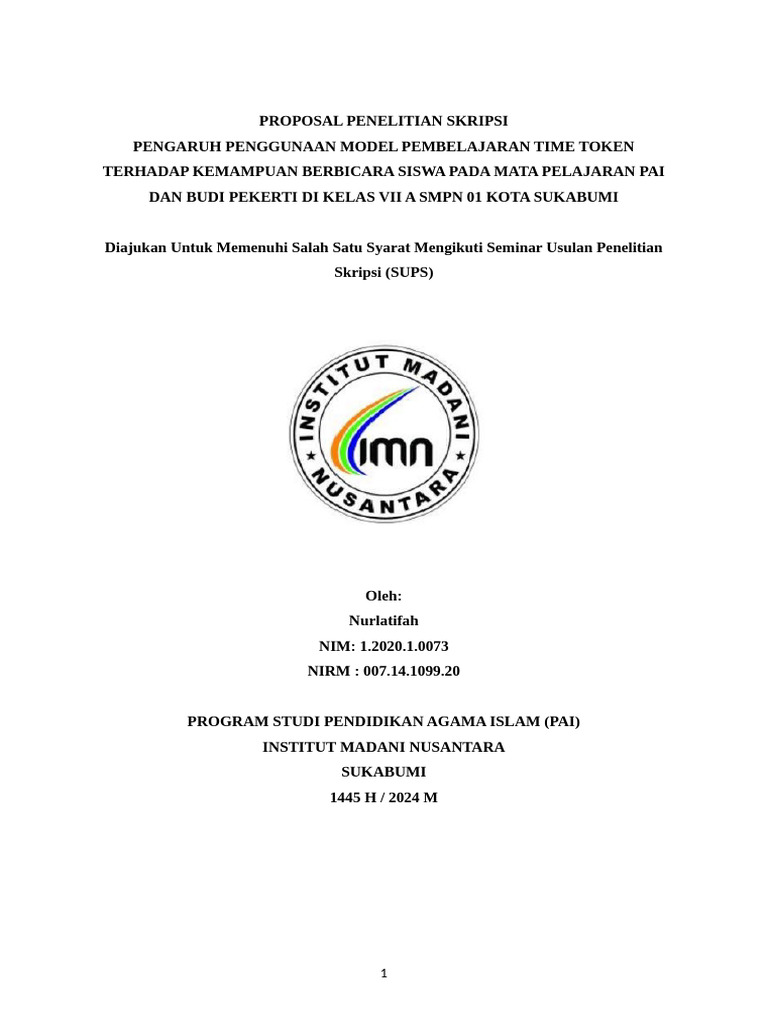 Proposal SUPS Ipeh | PDF