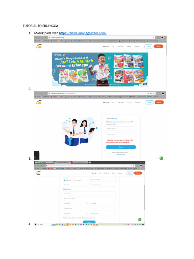 Tutorial To Erlangga | PDF