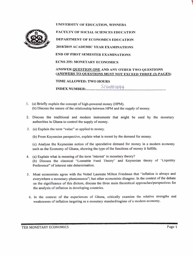 Monetary Economics | PDF