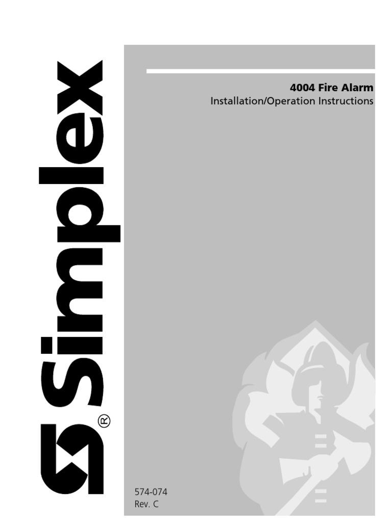 Simplex - 4004 Fire Alarm Installation Operation Instructions | PDF ...
