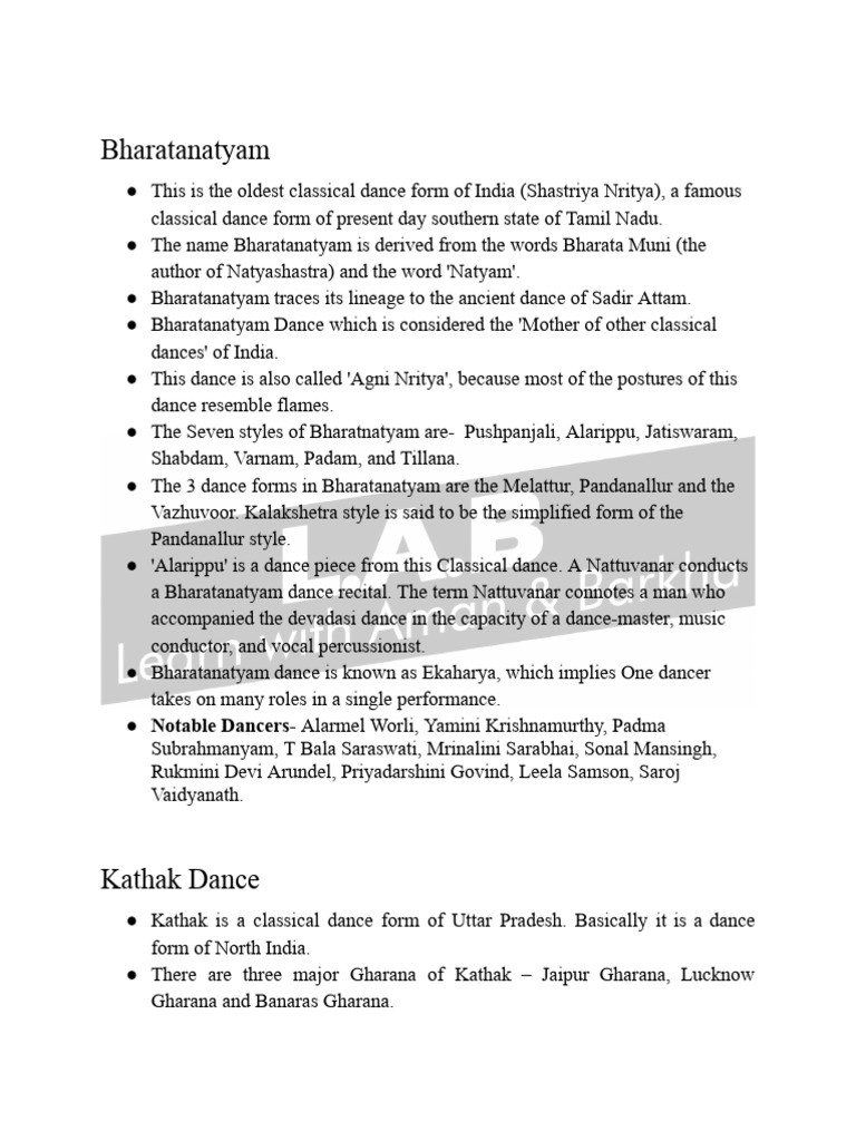 Classical Dance | PDF