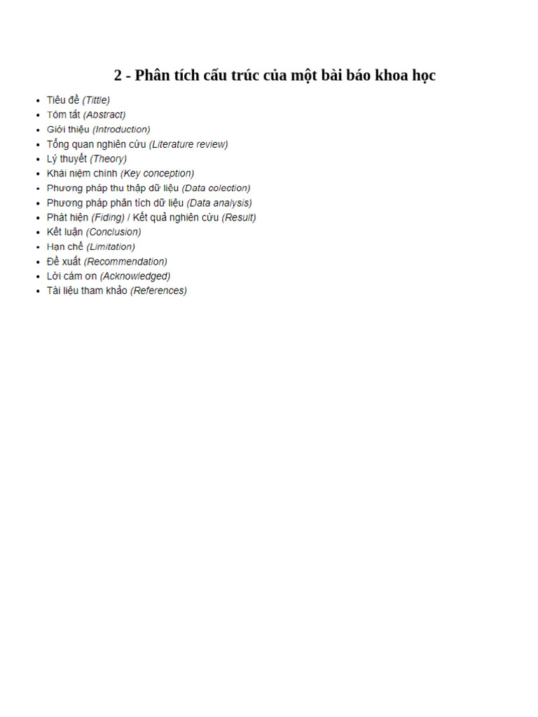 2 - Cấu trúc bài NCKH | PDF