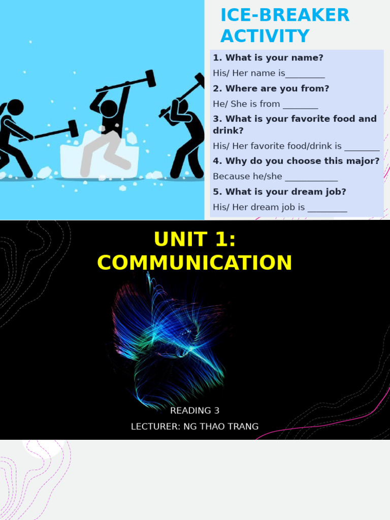 Unit 1 Communication (R3) | PDF