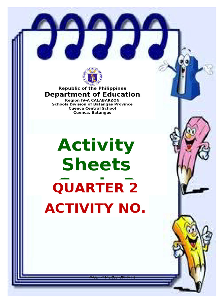 Quarter 2-Activity Sheets No.3 | PDF