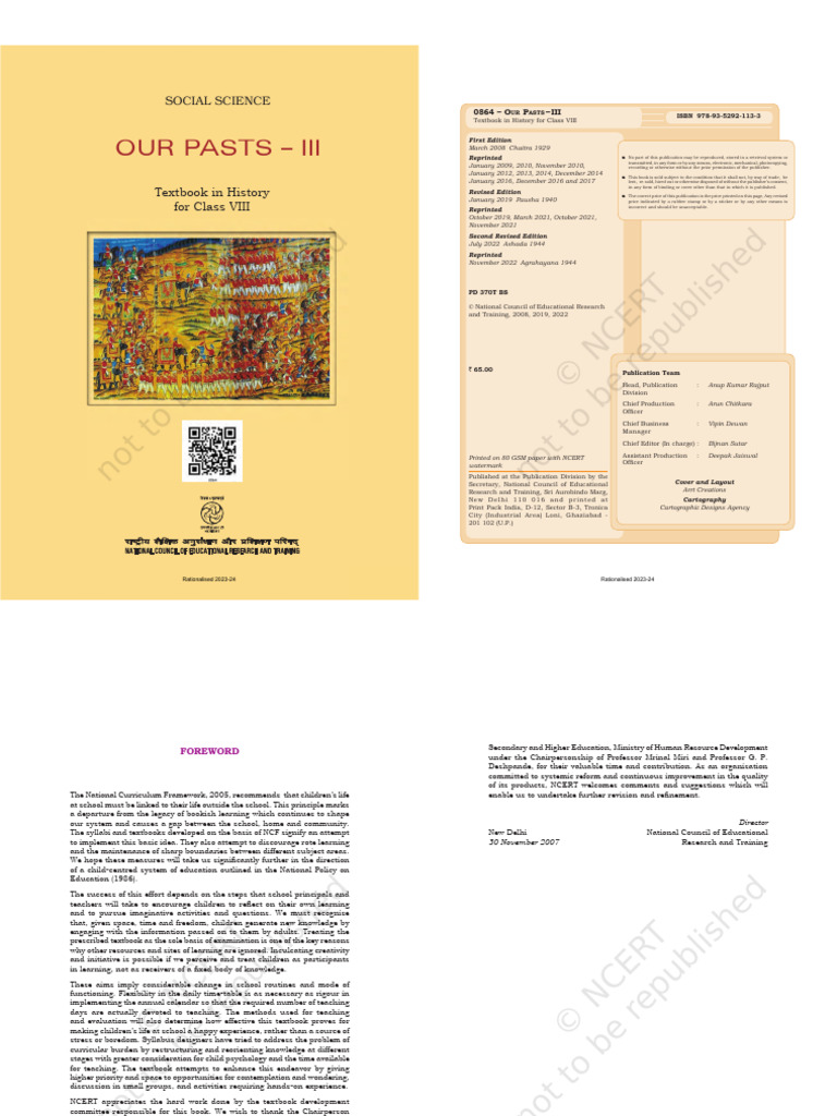 Class 8th History Book | PDF | Textbook