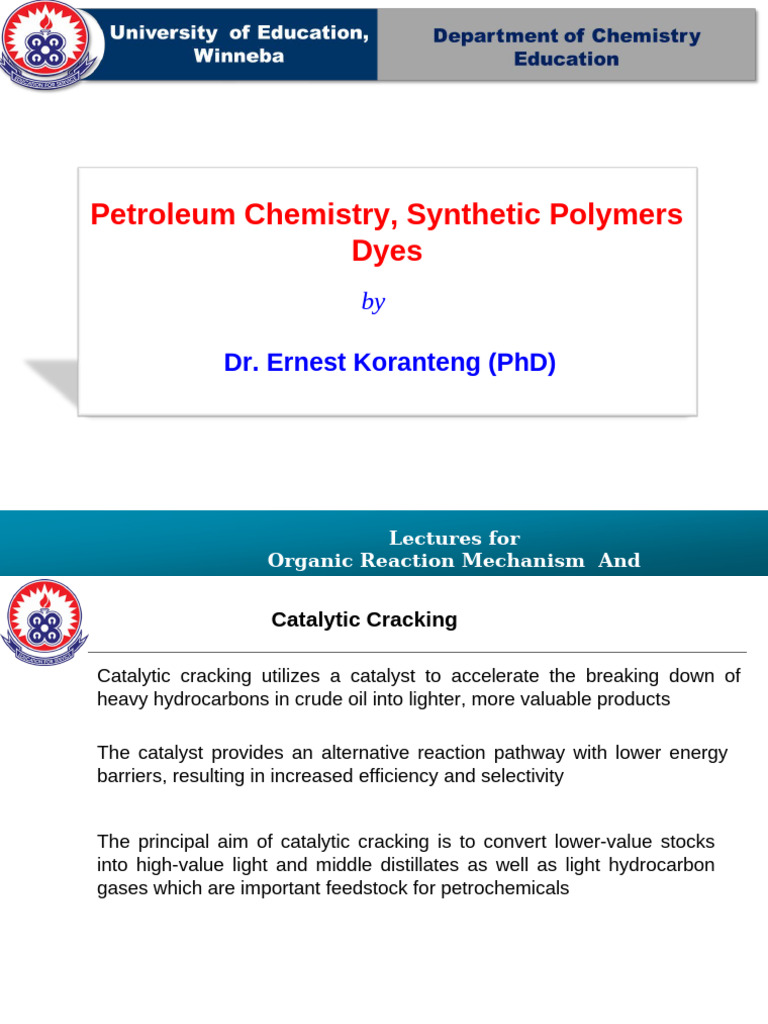 CHE 482-Petroleum Chemistry 3 | PDF