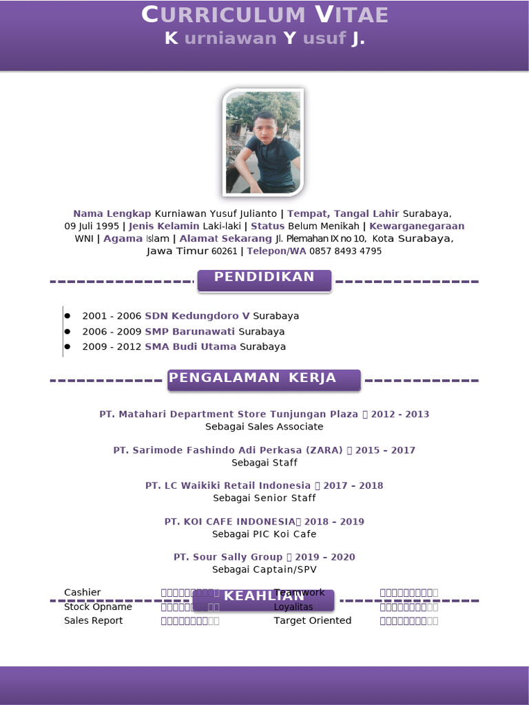 717_CV TERBARU 2021 | PDF