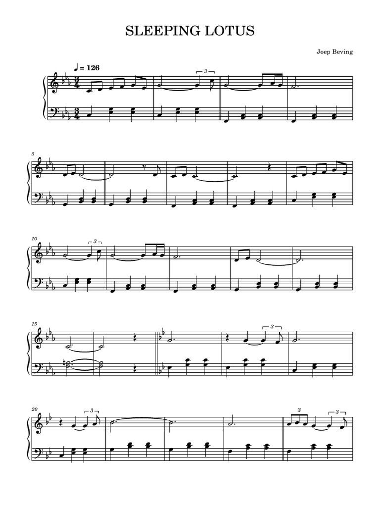 Sleeping-Lotus-Joep-Beving | PDF