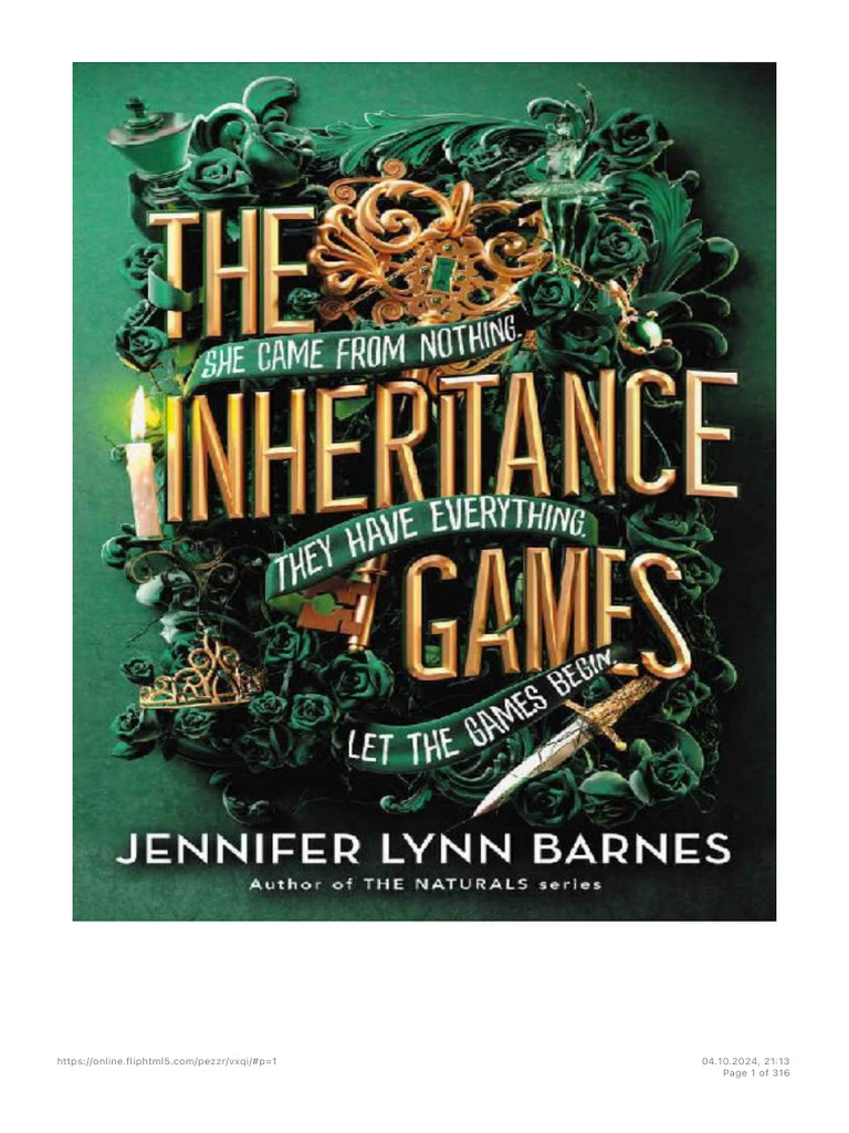The Inheritance Games by Jennifer Lynn Barnes-Compressed | PDF