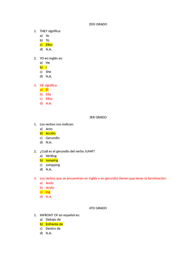 SIMULACRO 11 INGLES | PDF SIMULACRO 11 INGLES | PDF